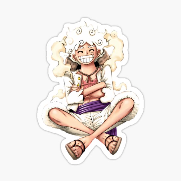 "One Piece Luffy Gear 5" Sticker by AntuanDesign | Redbubble