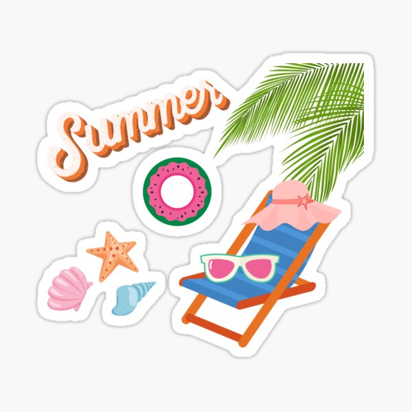 "beach day*" Sticker for Sale by Reef Store | Redbubble
