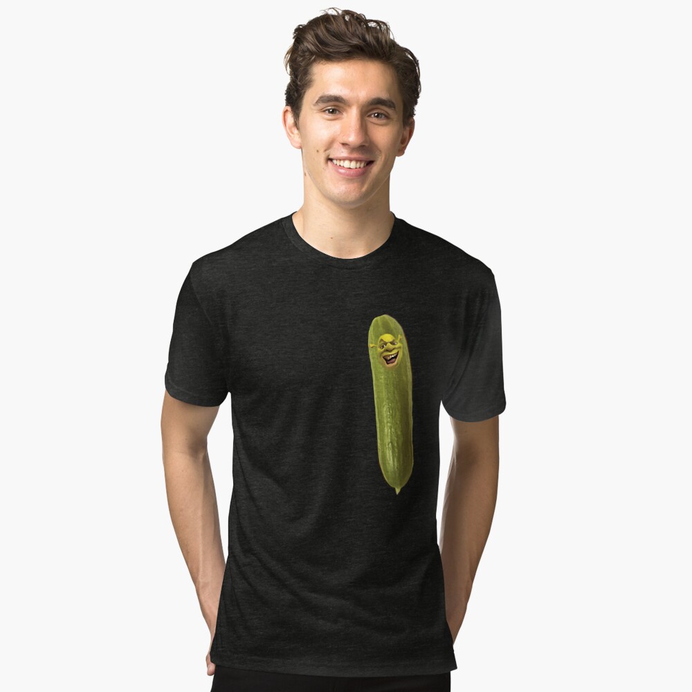"Shrek Cucumber Funny Meme" Sticker for Sale by Martino Gilberti ...