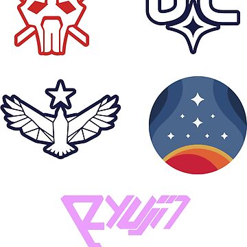 "Starfield Faction Logos" Sticker for Sale by farmshapeup | Redbubble