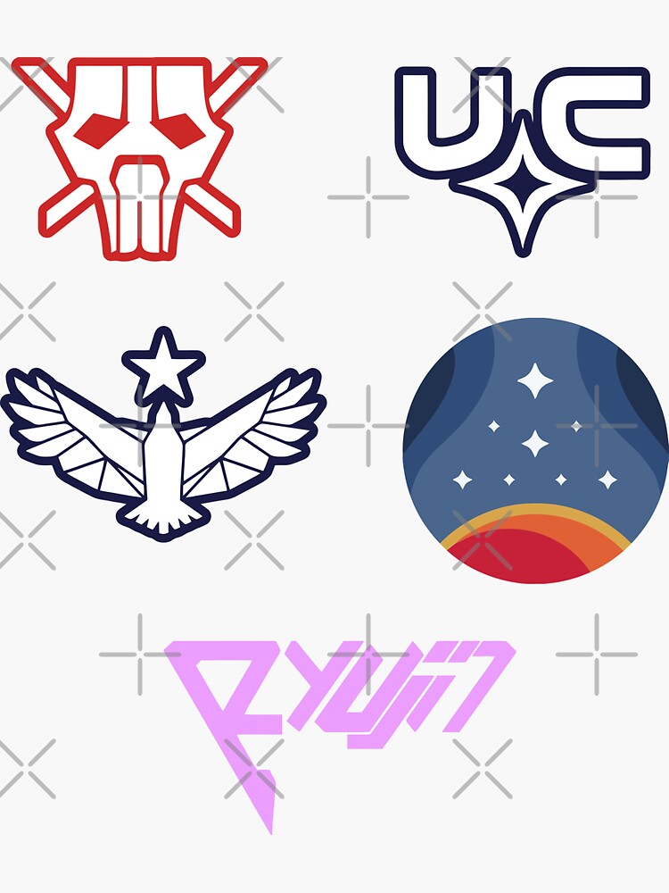 "Starfield Faction Logos" Sticker for Sale by farmshapeup | Redbubble