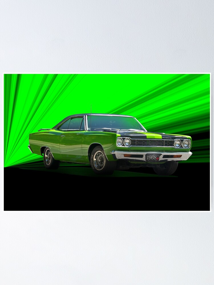"1968 Plymouth Roadrunner I" Poster by DaveKoontz | Redbubble