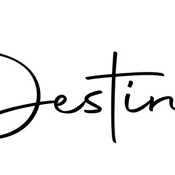 "Destiny Cursive Name Label" Sticker for Sale by NafilNafiz | Redbubble