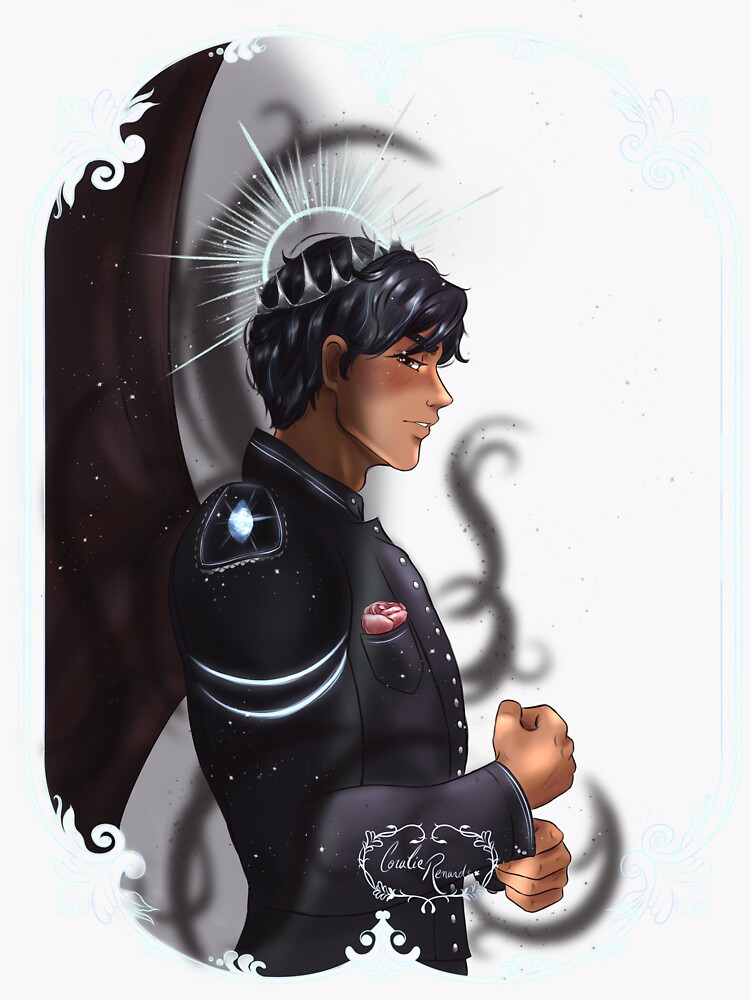"Azriel as Hades (transparent)" Stickerundefined by CoralieRenards ...