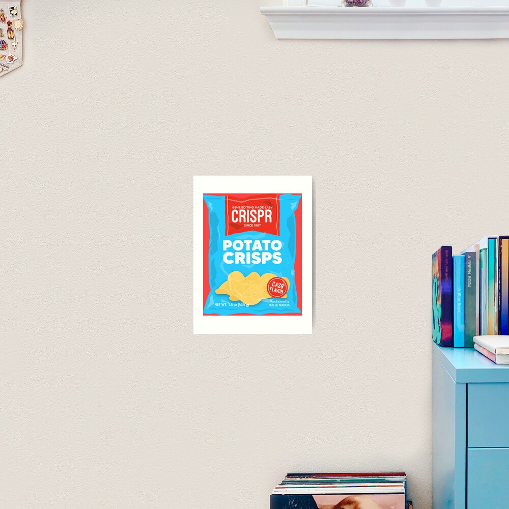 "CRISPR Potato Crisps" Sticker for Sale by nucleicnoodles | Redbubble