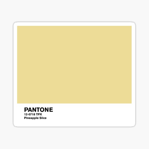 "Pineapple Slice Pantone" Sticker for Sale by coverinlove | Redbubble
