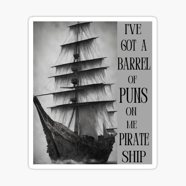 "A Barrel of Puns" Sticker for Sale by tagalogworks20 | Redbubble