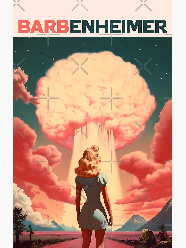 "Barbie x Oppenheimer | Barbenheimer retro" Poster for Sale by ...