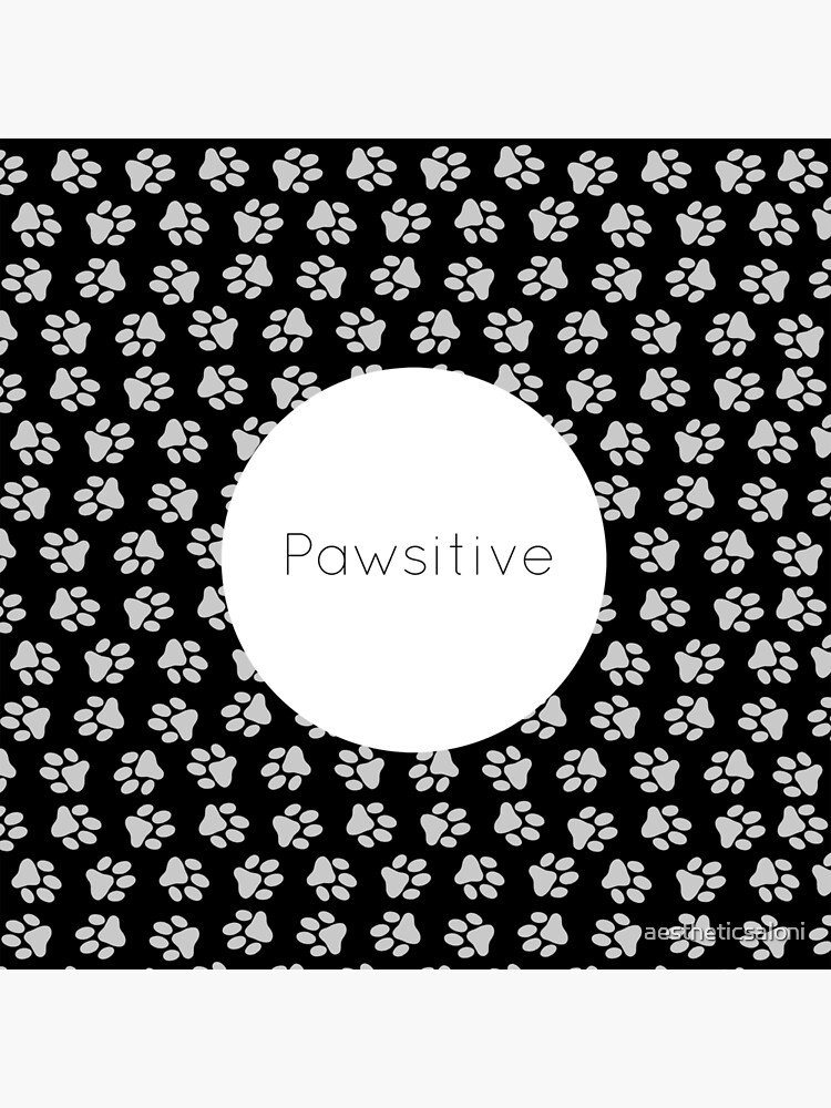 Póster «Pawsitive Paws - Patrón de amante de los animales» de ...