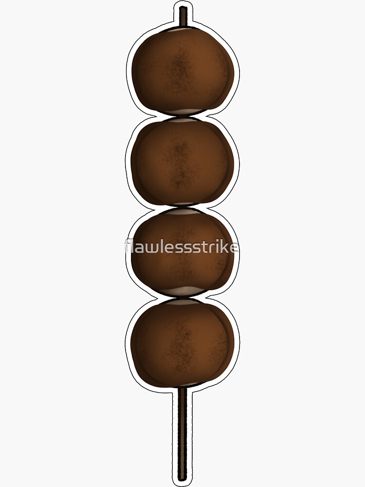 "Mitarashi Dango Sticker" Sticker for Sale by flawlessstriker | Redbubble