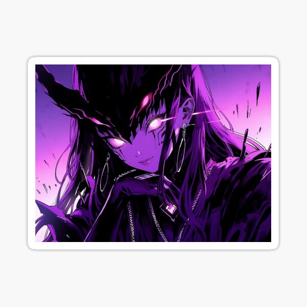 "Phonk aesthetic devil girl" Sticker by NUKEDON | Redbubble