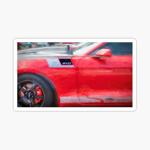 "2017 Red Steeda Ford Mustang Q500 X113" Sticker for Sale by ...