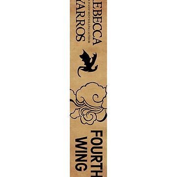 "FOURTH WING by REBECCA YARROS Book Spine" Art Print for Sale by ...