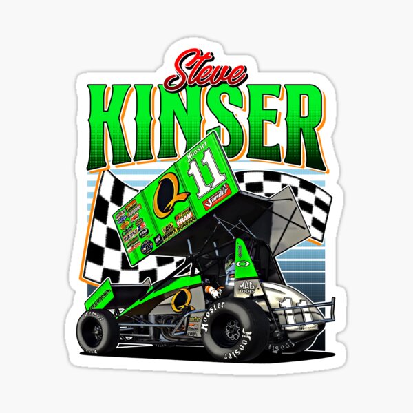 "Steve Kinser World of Outlaws Legend retro style" Sticker for Sale by ...