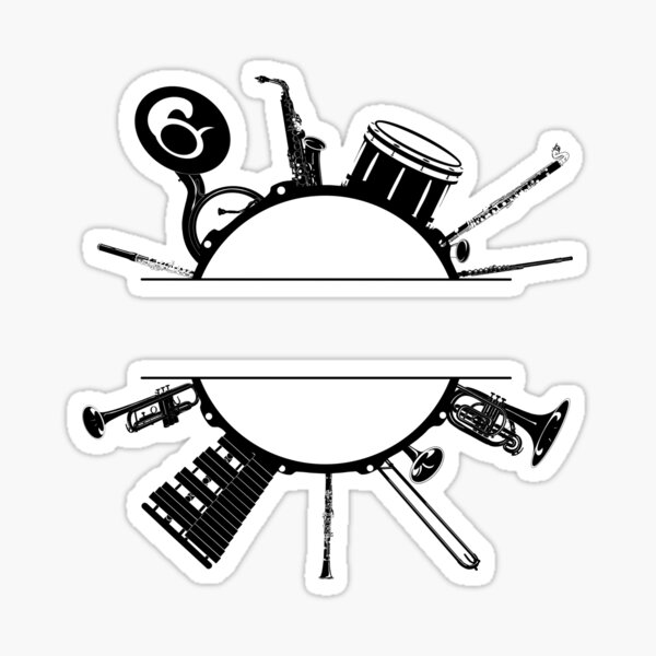 "band " Sticker for Sale by ryleehutsell | Redbubble