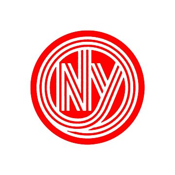 "NY New York Circle" Sticker for Sale by Ryan Richfield | Redbubble