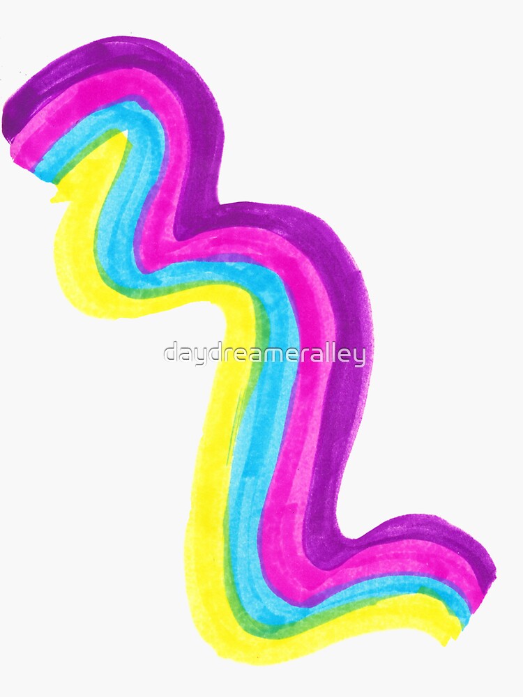 "Alcohol Ink Squiggle Lines- Purple, Magenta, Cyan and Neon Yellow ...