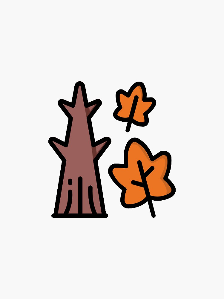 "Autumn Tree" Sticker for Sale by alpha-Designs- | Redbubble