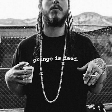 "Grunge post is dead" Poster for Sale by hagow | Redbubble