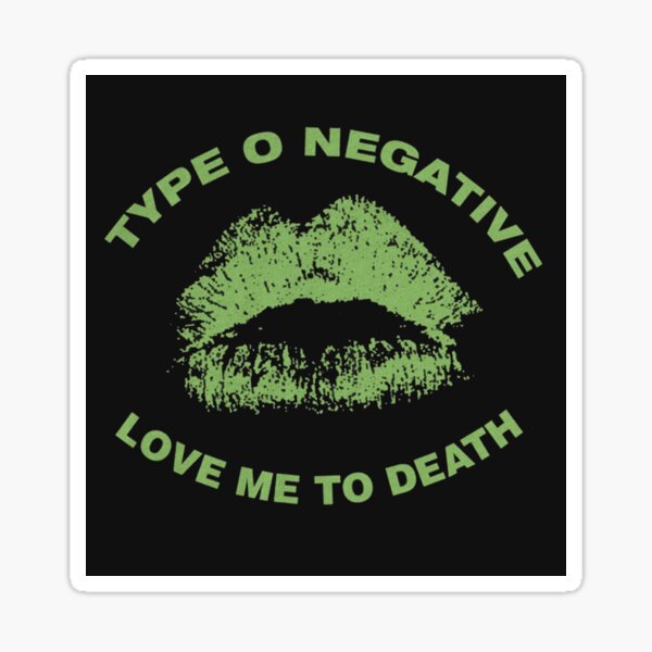 "Type O Negative Art" Sticker for Sale by flossy6 | Redbubble