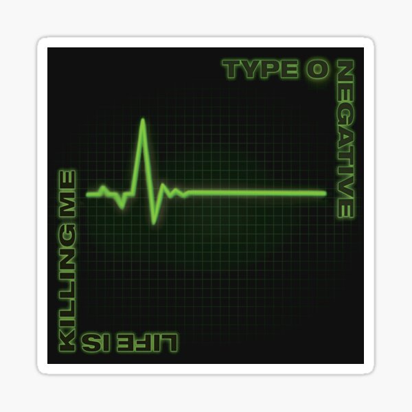"Type O Negative Art" Sticker for Sale by flossy6 | Redbubble