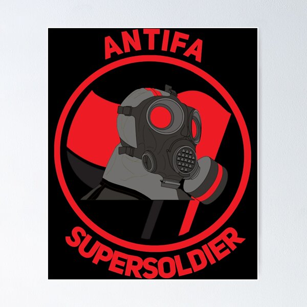 "Antifa Supersoldier Meme" Poster for Sale by LooneyGay | Redbubble