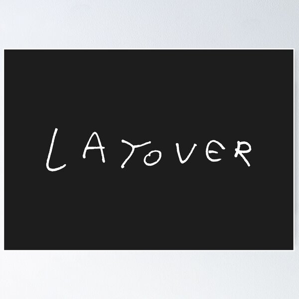 "V – Layover logo (white text version)" Poster for Sale by ...