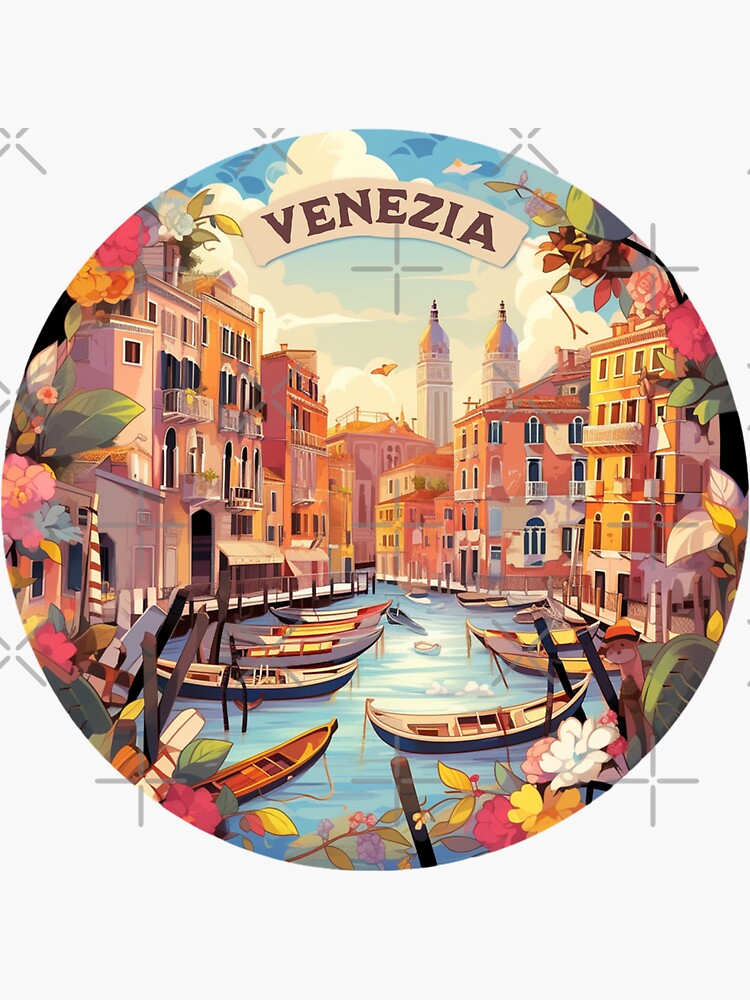 ""VENEZIA" " Sticker for Sale by HUNZINATOR | Redbubble