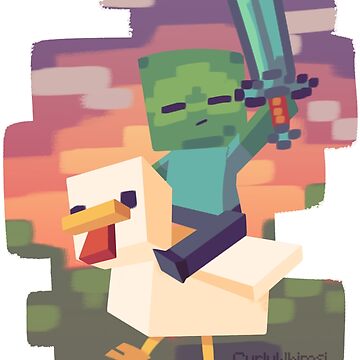 "minecraft zombie" Sticker by CurlyWhimsi | Redbubble
