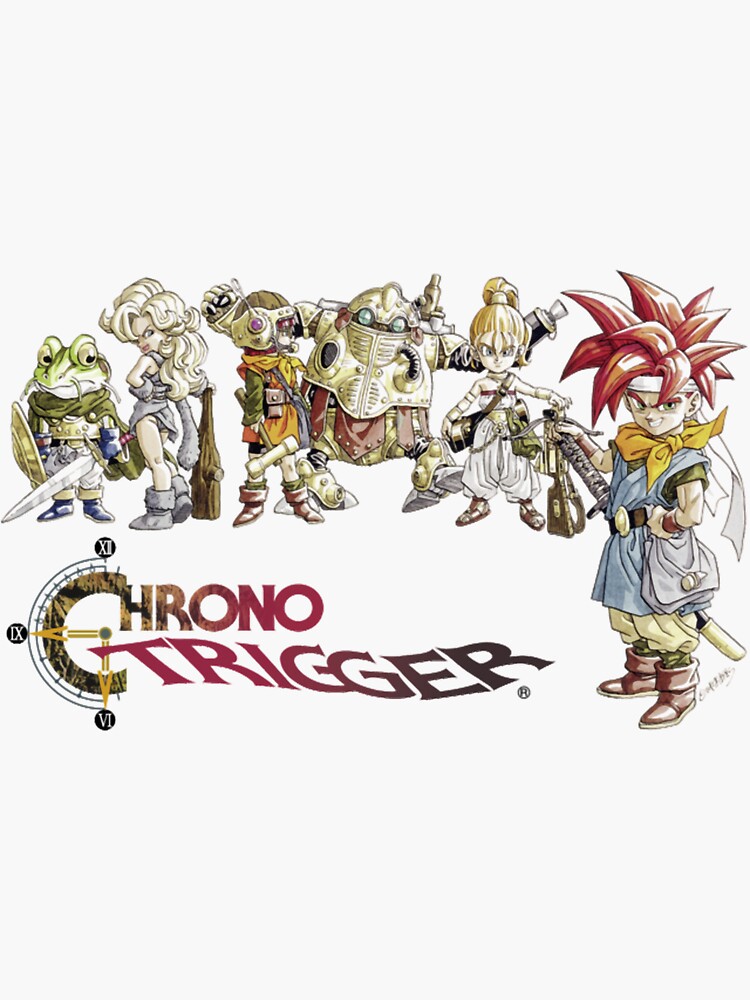 "Chrono Trigger Logo " Sticker for Sale by SIOBREZ16 | Redbubble