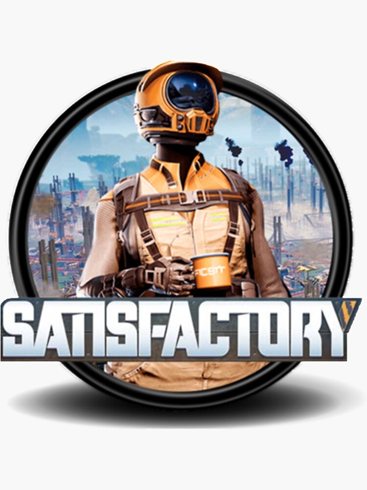 "Satisfactory Game" Sticker for Sale by JohnAnderson85 | Redbubble