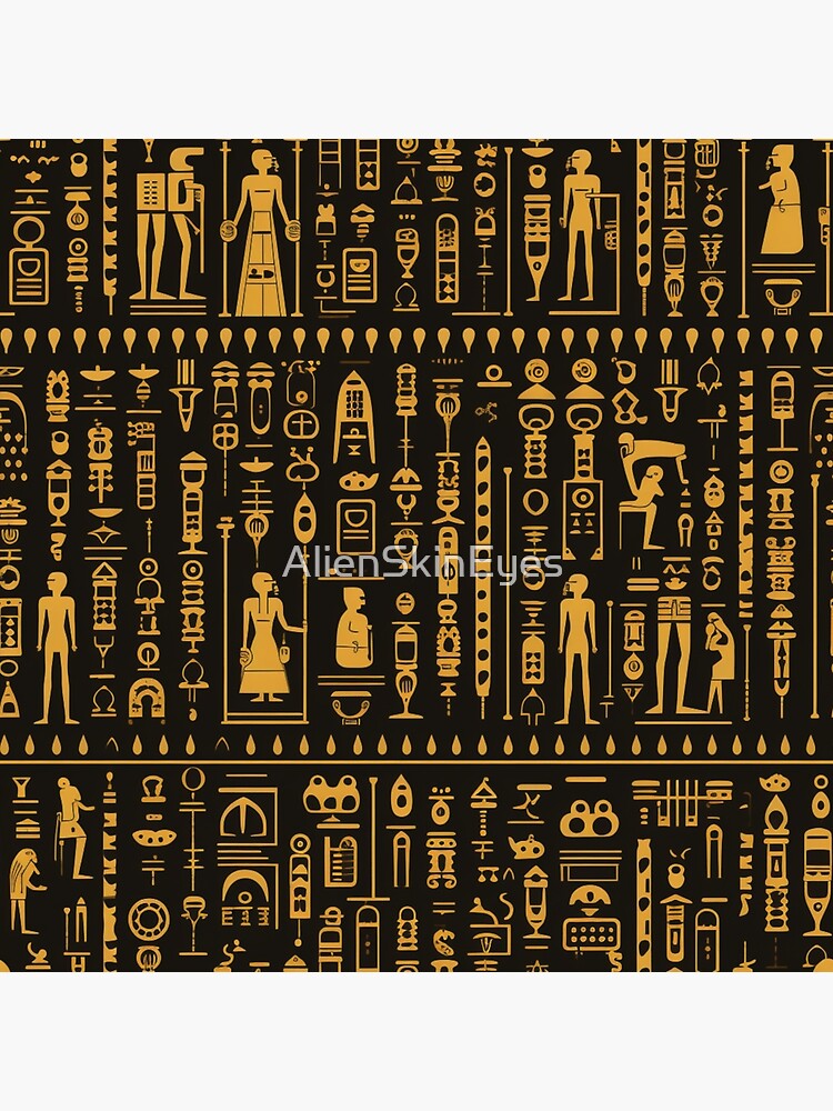 "Mystic Echoes: Ancient Egypt Hieroglyphics Unveiled" Poster for Sale ...