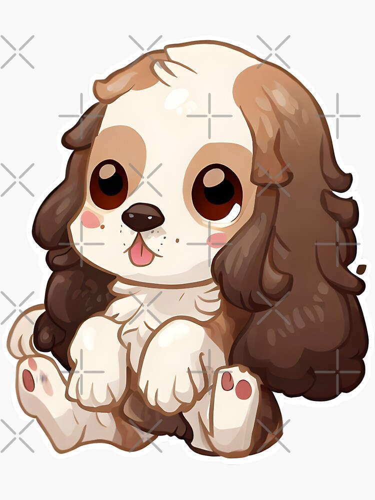 "Chibi English Cocker Spaniel" Sticker for Sale by City0fDreams | Redbubble