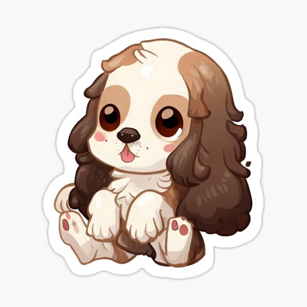 "Chibi English Cocker Spaniel" Sticker for Sale by City0fDreams | Redbubble