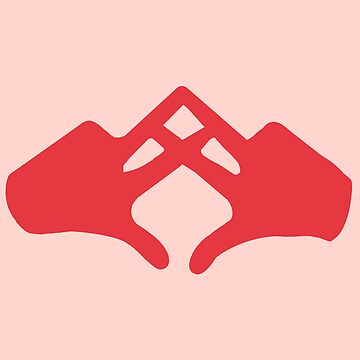 "a x o hand sign" Sticker for Sale by abbywalk | Redbubble