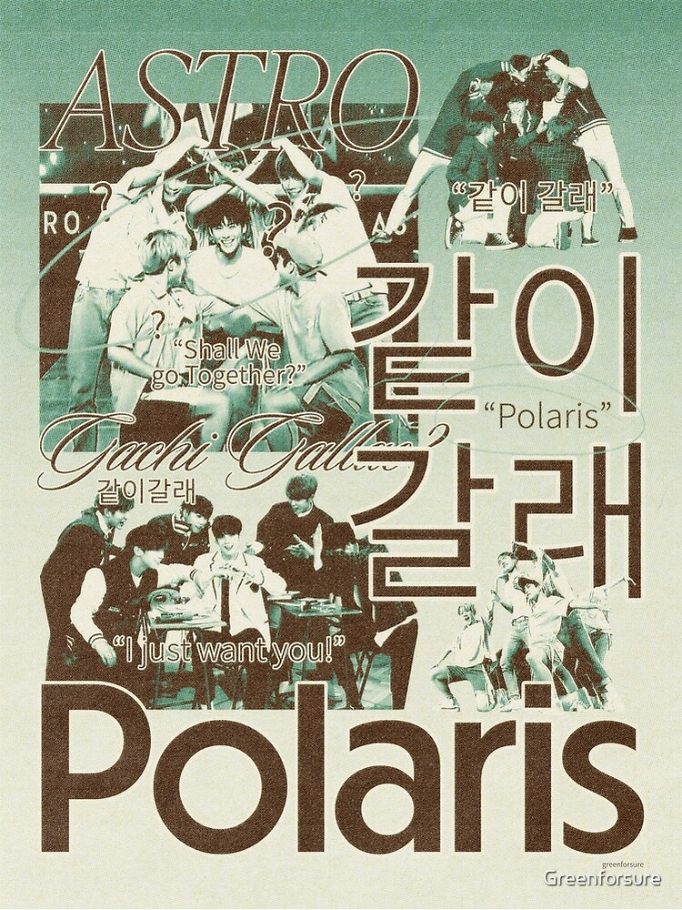 "KPOP IDOL POSTER ASTRO - POLARIS" Poster for Sale by Greenforsure ...