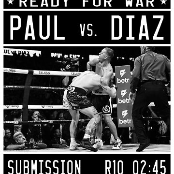"Nate Diaz Chokes Jake Paul" Poster for Sale by SavageRootsMMA | Redbubble