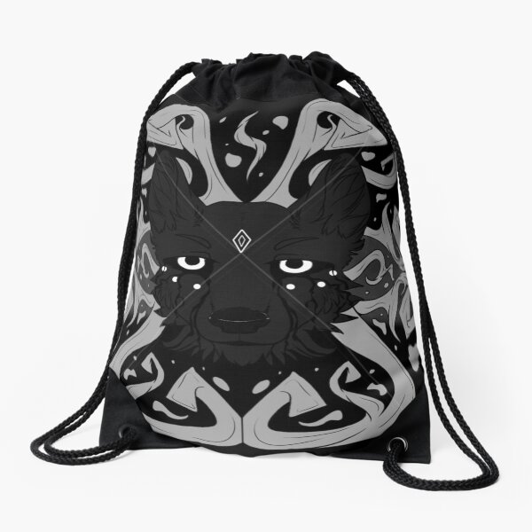 "Bleeding Wolf" Drawstring Bag for Sale by Darachi | Redbubble