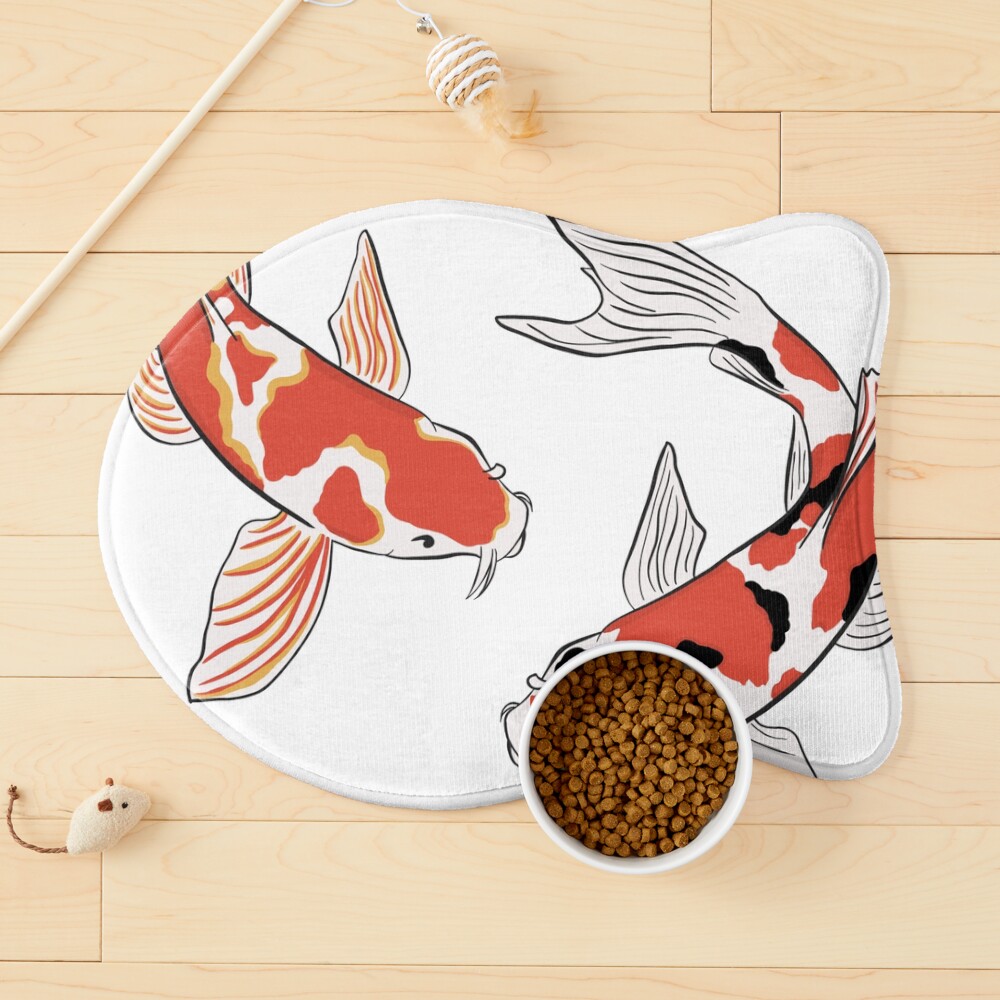 "Koi Fish Red & Gold and Red & Black" Sticker for Sale by muffinstandd ...