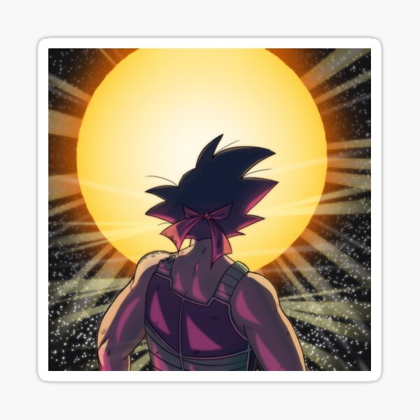 "Dragonball Z Bardock 1 by Aaron Newman" Sticker by Jedijuana | Redbubble