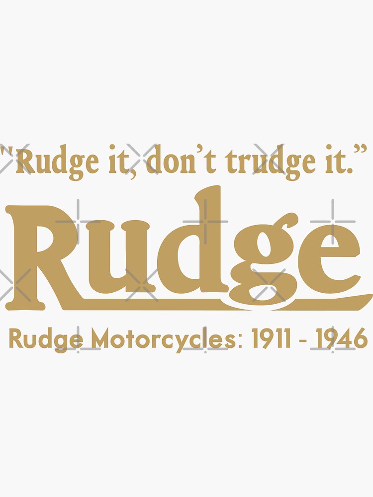 "Classic Motorcycle Rudge British" Sticker for Sale by dpi-print ...