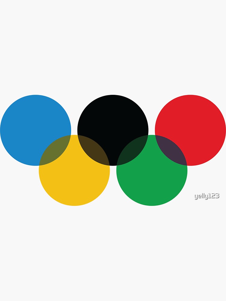 "Olympic Color Theory" Sticker by yelly123 | Redbubble