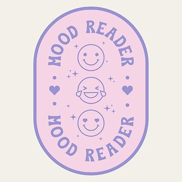 "Mood Reader / Bookish Emotions Trendy Pastel Pink Purple Aesthetic ...
