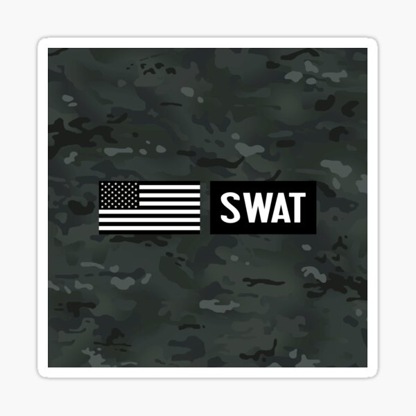 "SWAT: Black Camouflage" Sticker for Sale by MilitaryCandA | Redbubble