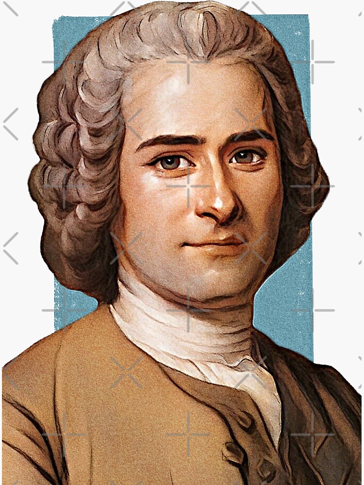 "French Philosopher Jean-Jacques Rousseau - sapphire - illustration ...