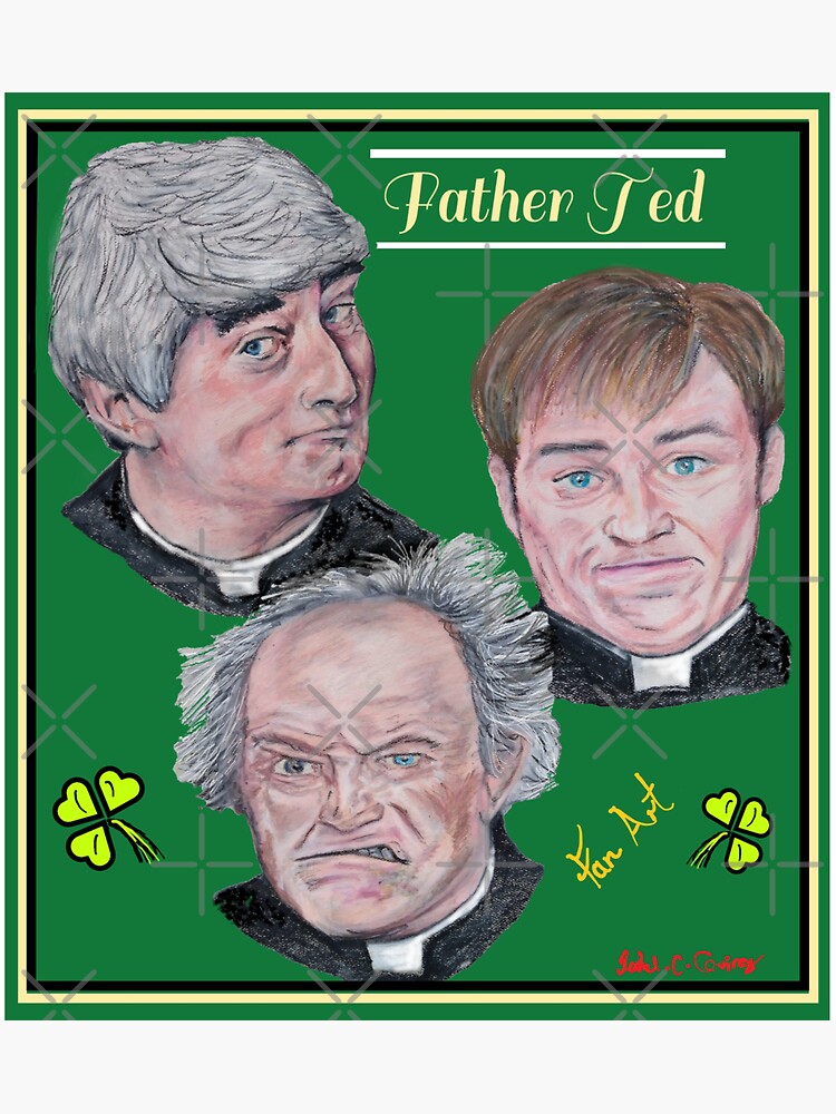 "Father Ted Fan Art" Sticker for Sale by Rachel Quirey | Redbubble