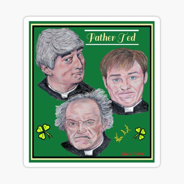 "Father Ted Fan Art" Sticker for Sale by Rachel Quirey | Redbubble