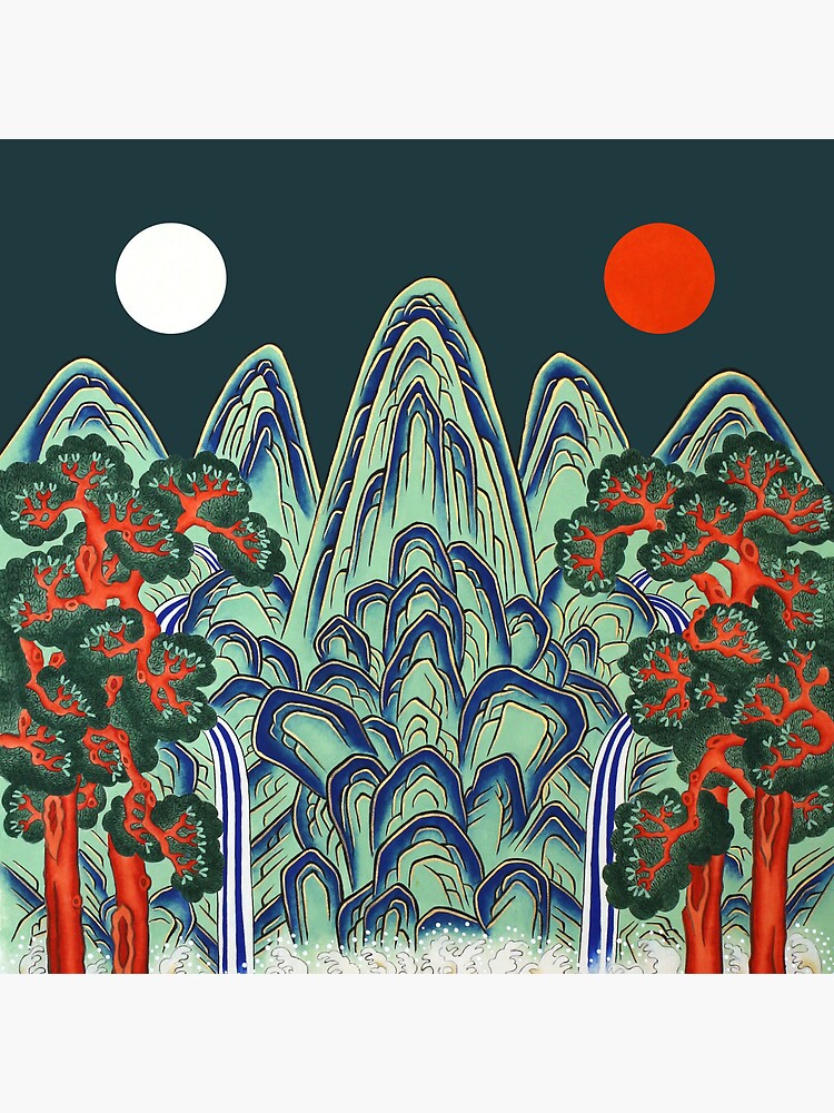 Korean Traditional Painting Landscape Art Korean Landscape Painting에