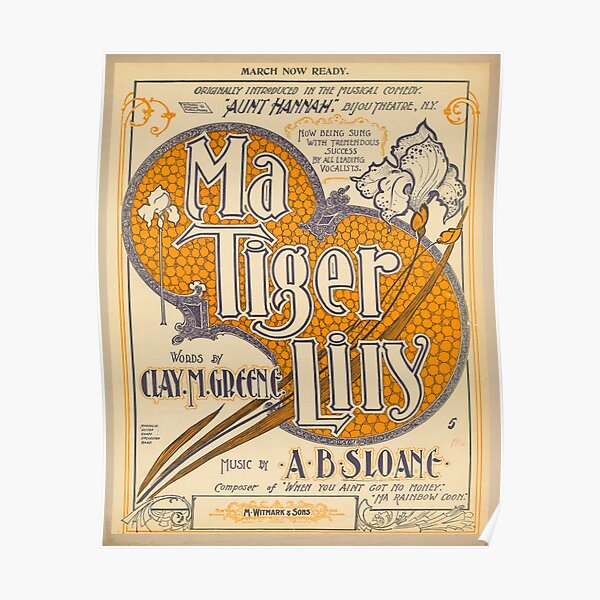 "My Tiger Lily" Poster for Sale by manbird | Redbubble