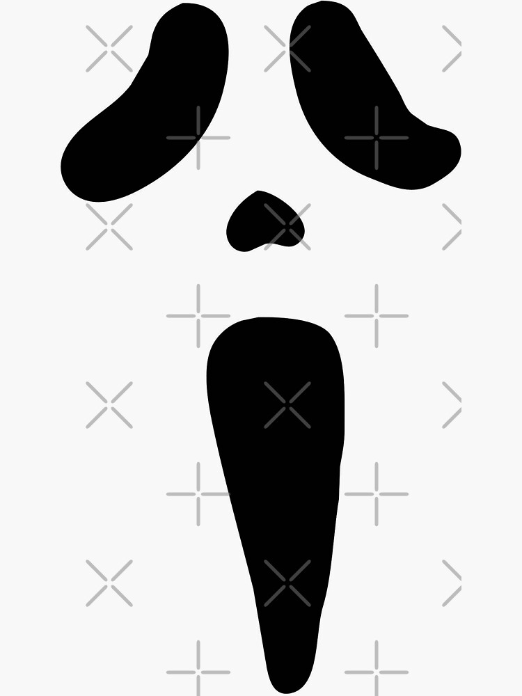 "Halloween Scream Face" Sticker by weheartdogs | Redbubble